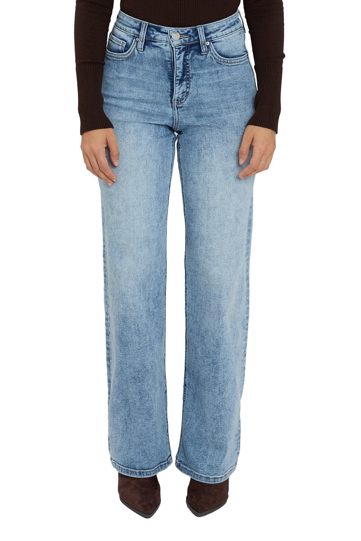 Plus Hailey High Rise Wide Leg Jeans – RFM Denim